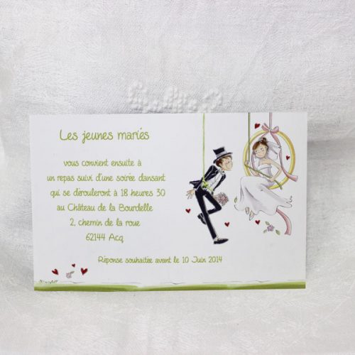 Faire part Mariage 49309 Humour La-haut Faire Part Selection invitation ...